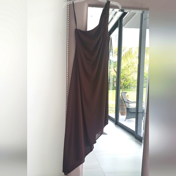 Cache | Dresses | Cach Asymmetrical Dress | Poshmark